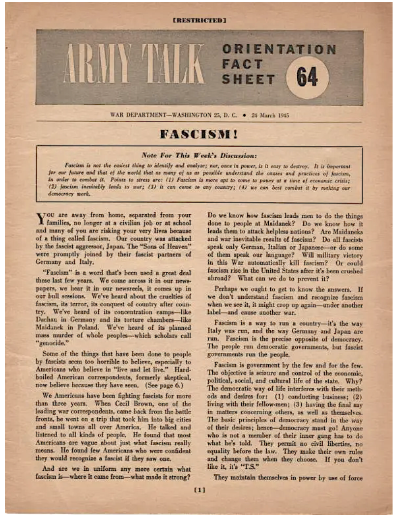 A Letter From An American Adresses Fascism – First Alerting American ...